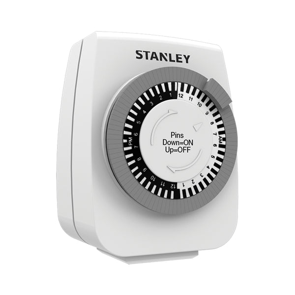STANLEY® Single Outlet Grounded 24 Hour Mechanical Indoor Timer ...